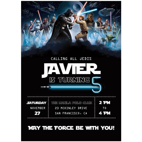 Star Wars Birthday Invitation