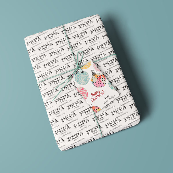 Your Own Logo Personalized Gift Wrapping Paper – Pepa Prints